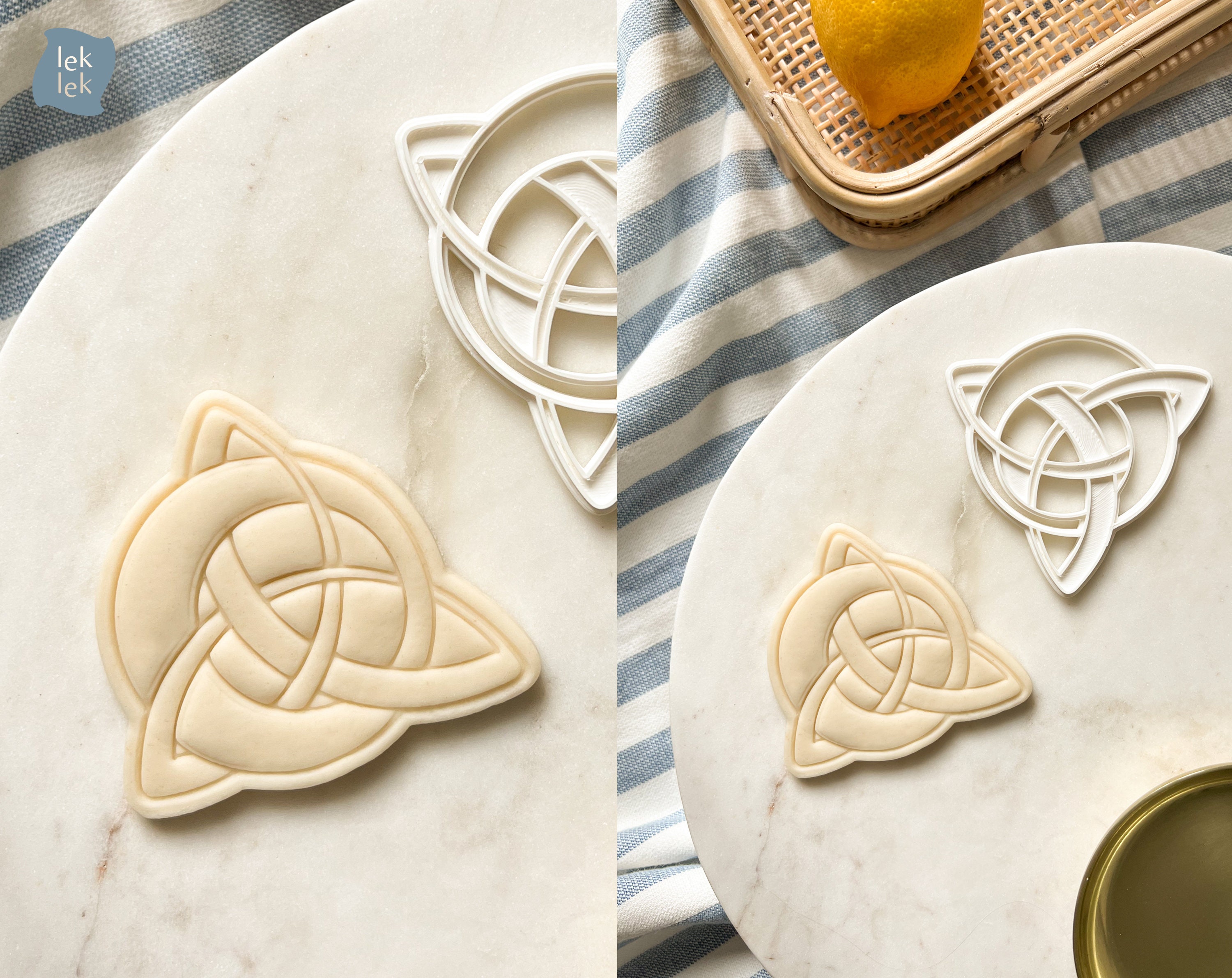 Celtic Knot Cookie Cutter Triquetra Cookie Stamp, Biscuit Cutters ...