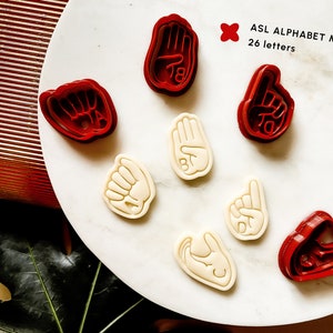 Asl Cookie Cutter Custom Sign Language Hand Gesture Deaf / Hard of ...