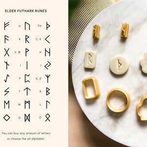Elder Futhark Cookie Cutter Runic Alphabet, Runes Custom Older Futhark ...