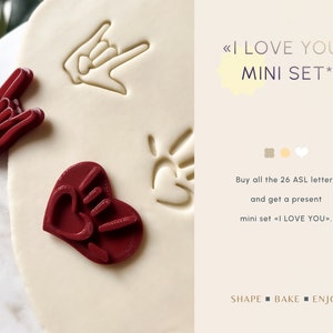 Asl Cookie Cutter American Sign Language Cookie Stamp Asl, Hard of ...