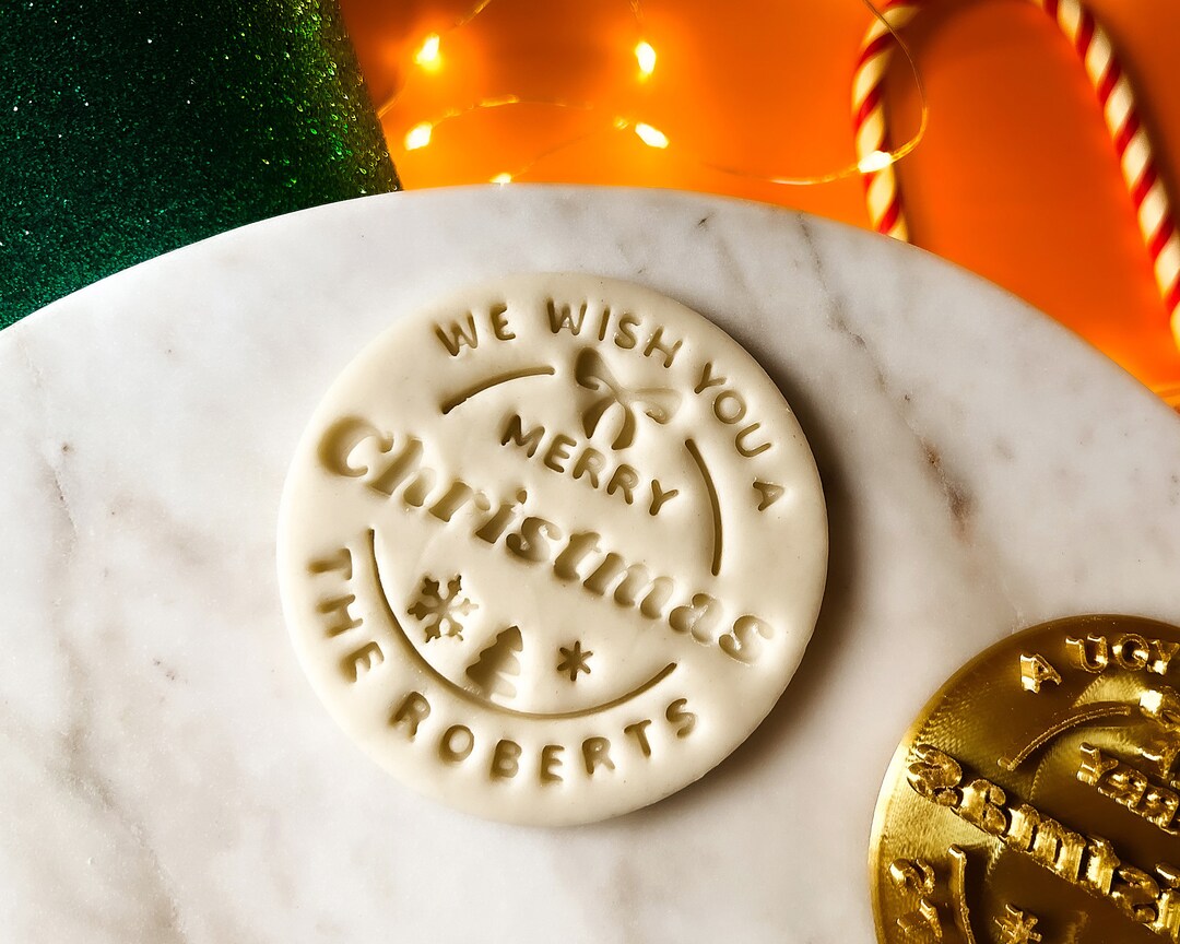 Christmas Gifts, Cookie Cutter for Christmas, Family Name Cookie Stamp ...