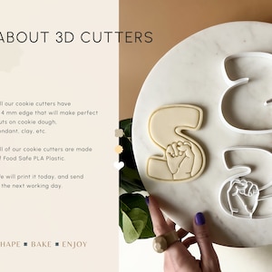 Asl Cookie Cutter American Sign Language Cookie Stamp Asl, Hard of ...