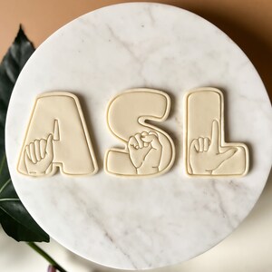 Asl Cookie Cutter American Sign Language Cookie Stamp Asl, Hard of ...
