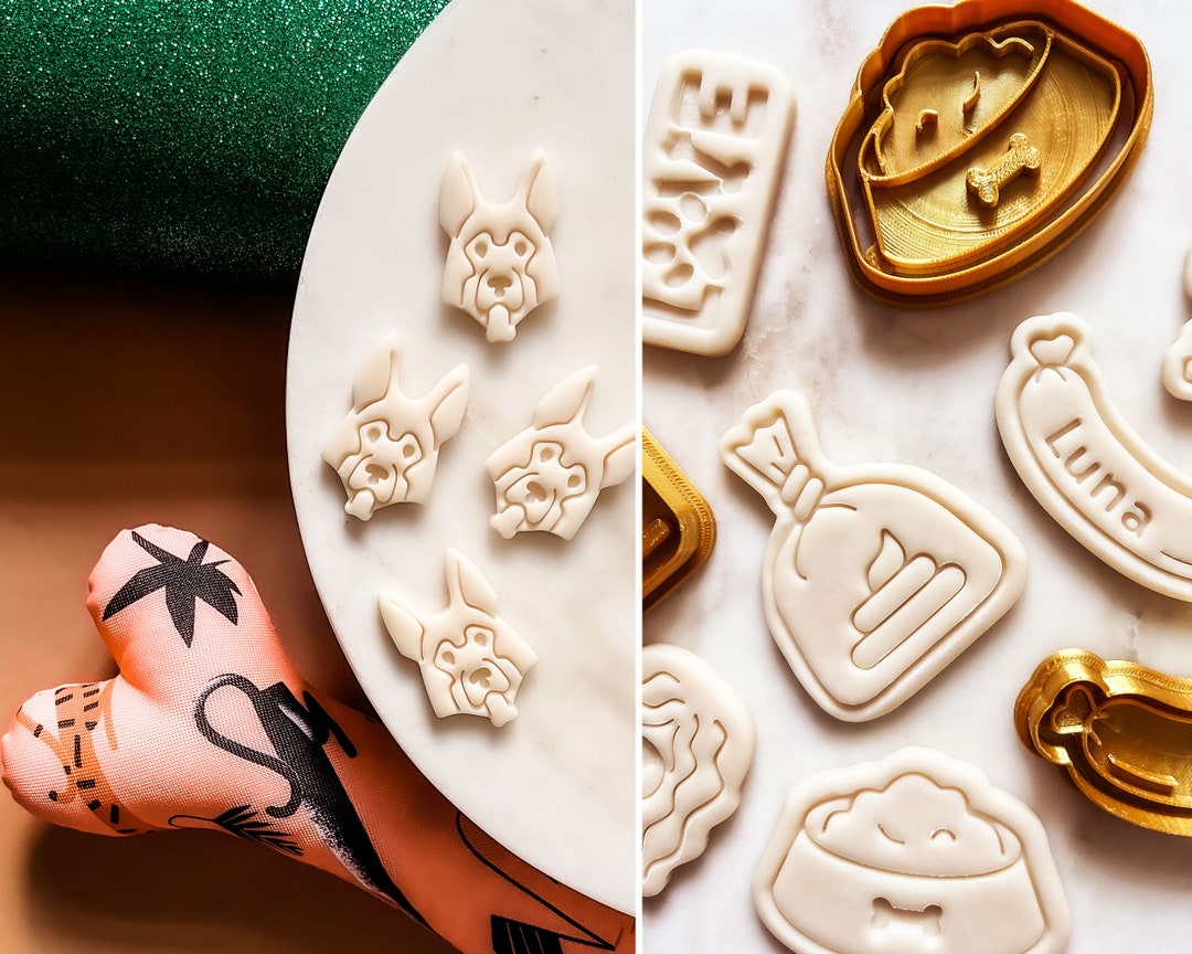 German Shepherd Сookie Cutter, Polymer Clay Shepherd Owner Gift, Custom ...