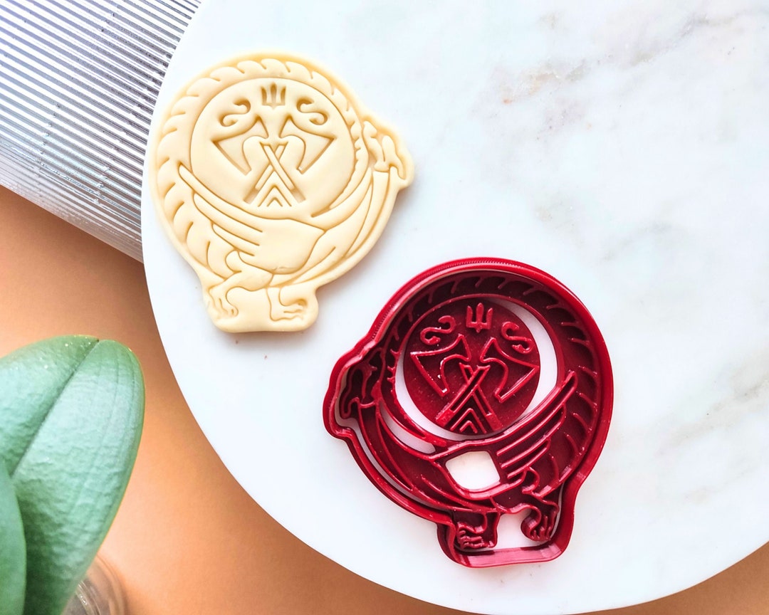 Jormungandr Cookie Cutter With Viking Axe, Ouroboros Midgard Serpent or ...