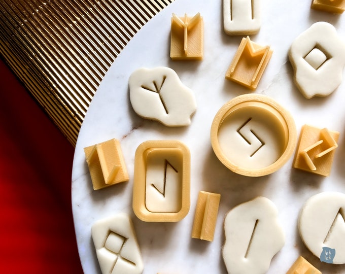 FULL SET of Elder Futhark Alphabet Rune's {any Colour} 50 OFF This ...