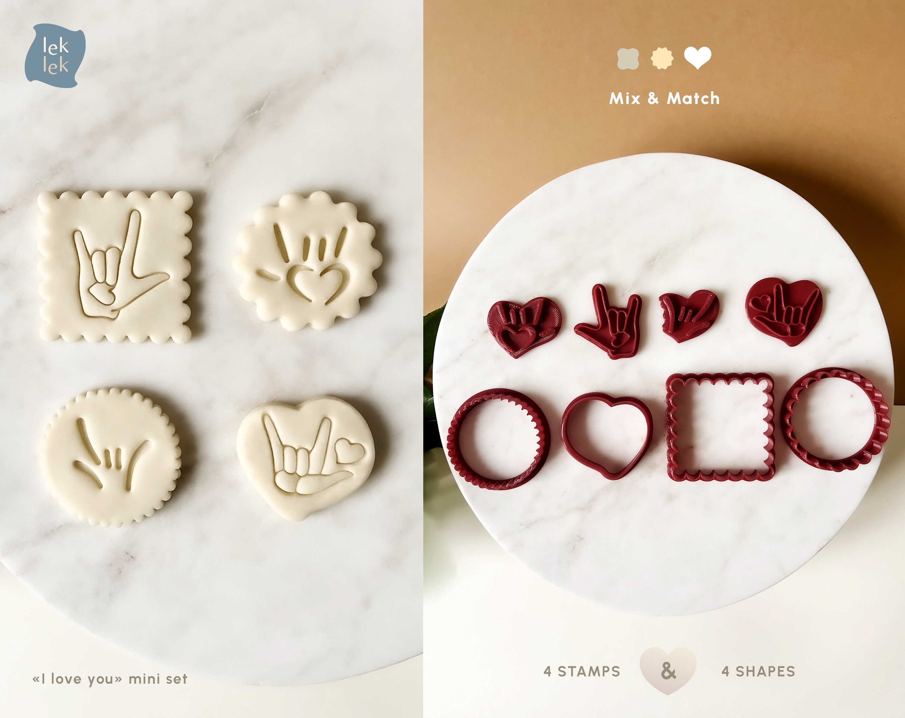 I Love You Hand Sign Cookie Cutter / ILY Cookie Stamp Sign - Etsy