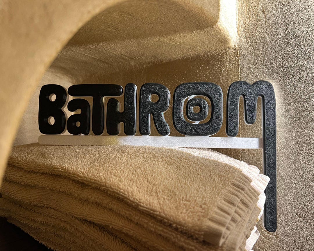Bathroom Door Topper Wall Decor, Airbnb Sign Door Corner for Funny ...