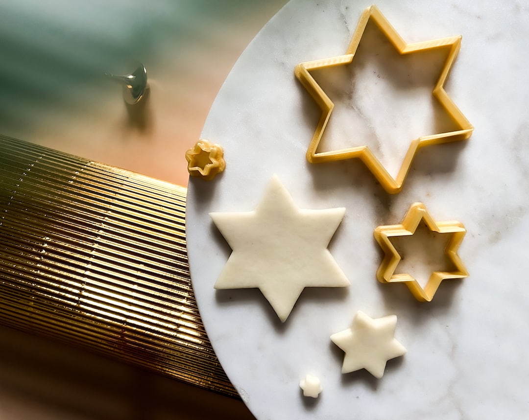 Star Cookie Cutters Stars Polymer Clay, 5, 6, 8 Point Star Fondant ...