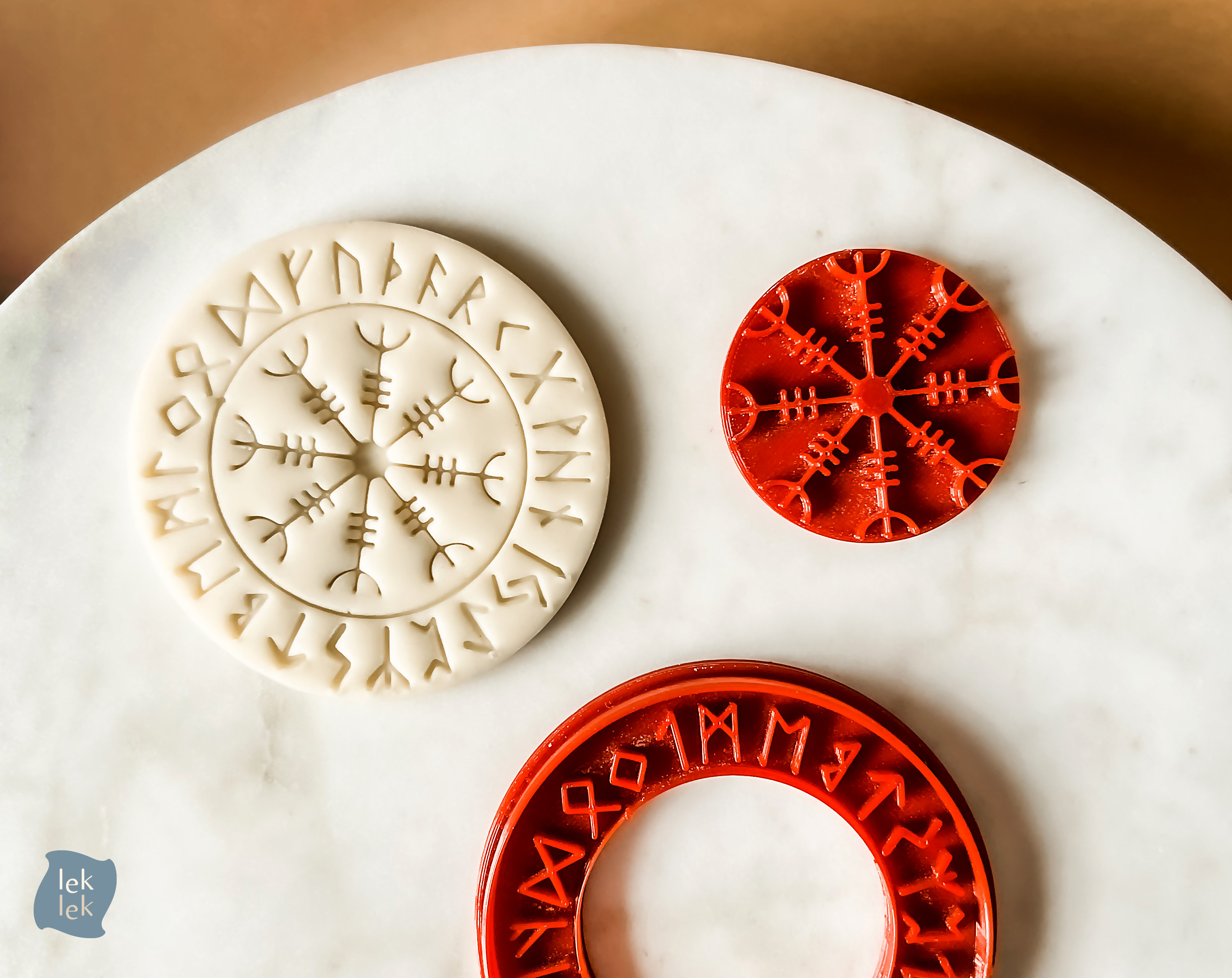 Helm of Awe Cookie Cutter Pagan Symbol With Runes, Aegishjalmur, Yule ...