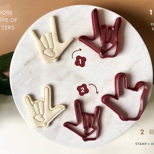 Asl Cookie Cutter American Sign Language Cookie Stamp Asl, Hard of ...
