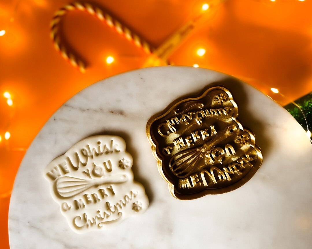 Christmas Cookie Stamp, We Wish You a Merry Christmas Cookie Cutters ...