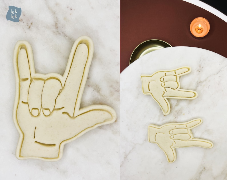 I Love You Sign Language Cookie Cutter, I Love You Hand Sign Cookie ...