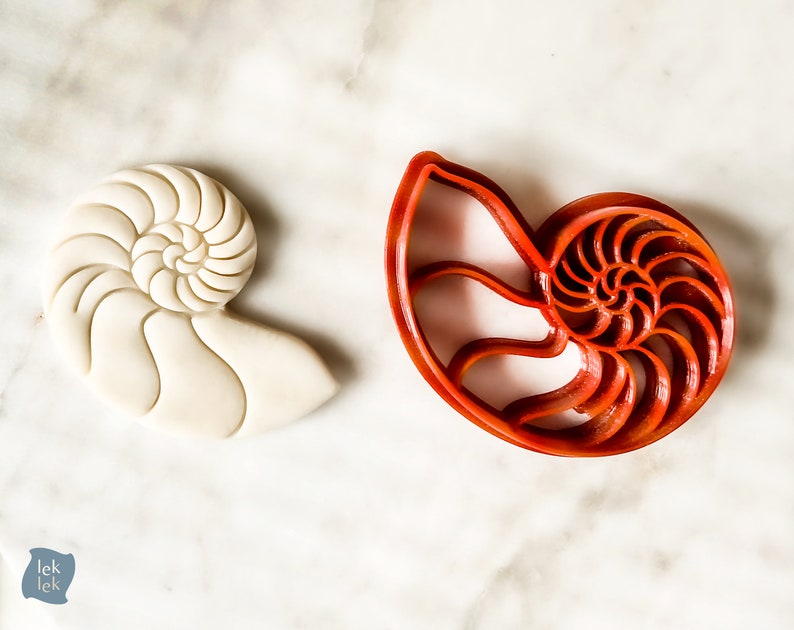 Nautilus Shell Cookie Cutter Sea Shell, 3d Printed Nautilus Fondant ...