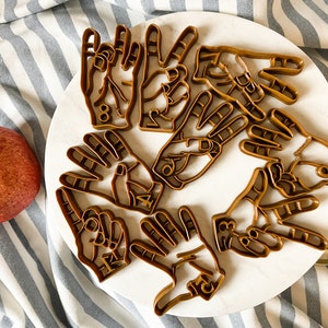Asl Numbers Cookie Cutter Asl Numbers, American Sign Language Cookie ...