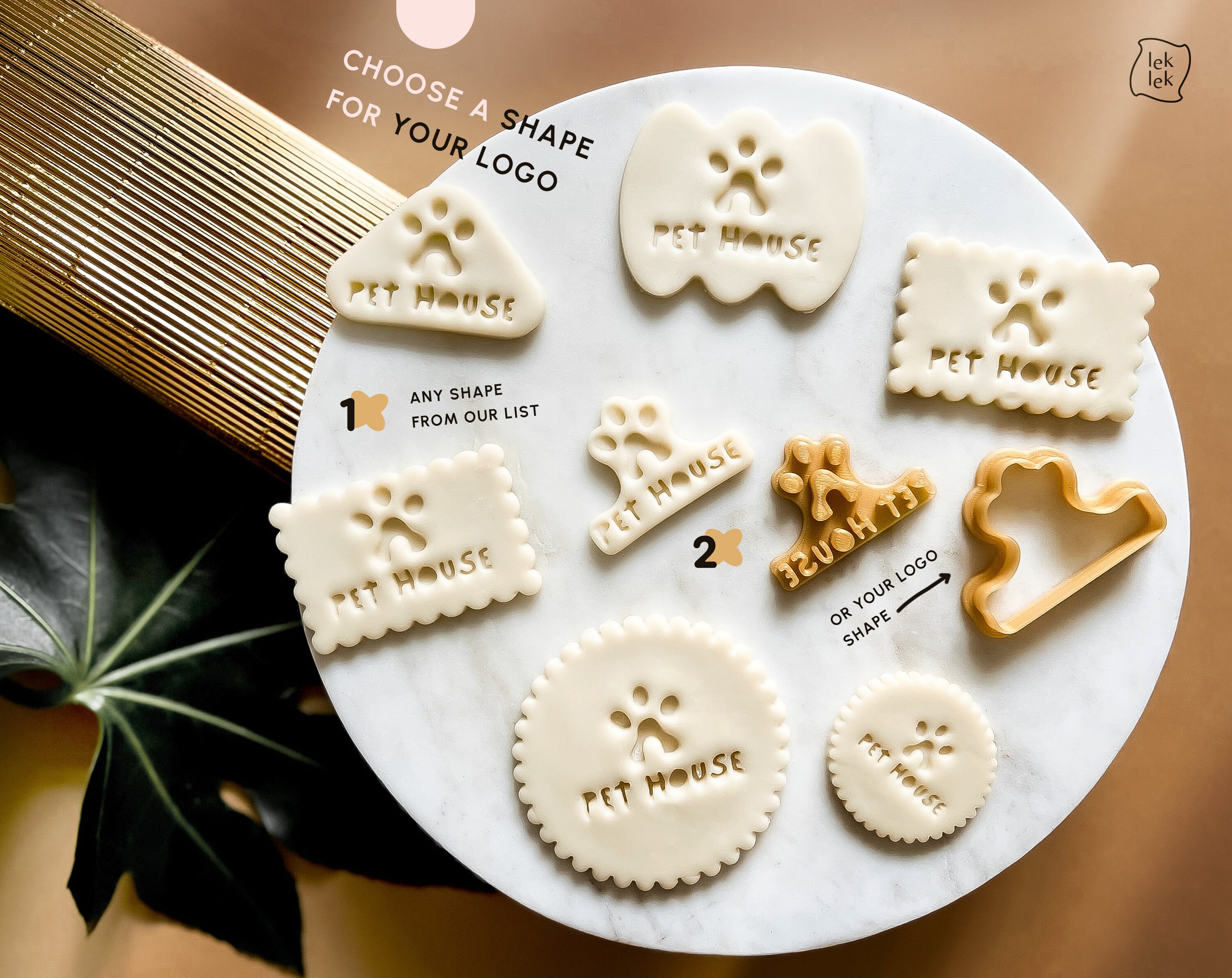 Logo Cookie Stamp Custom, Company Cookie Stamp Logo, Custom Clay Cutter ...