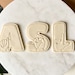 Asl Cookie Cutter American Sign Language Cookie Stamp Asl - Etsy