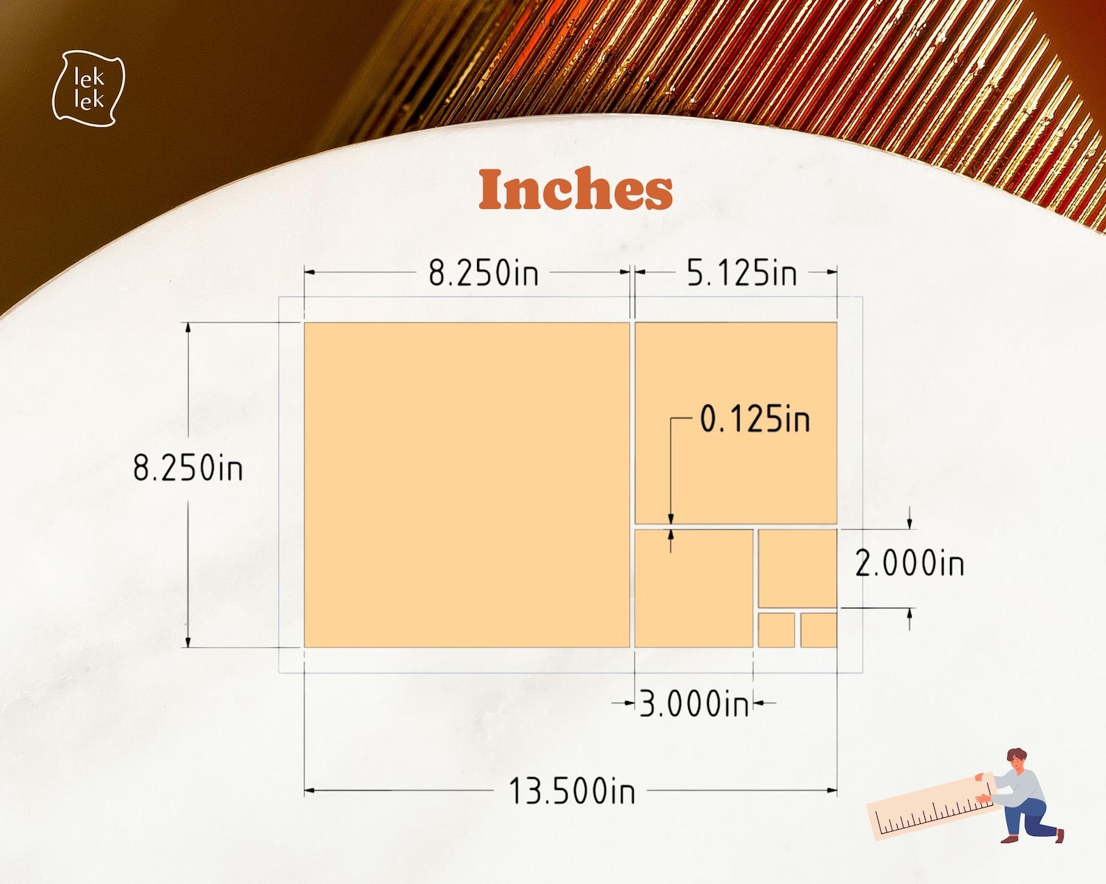 Golden Ratio Tile Cutter Set | Fibonacci Pottery Template for Clay ...
