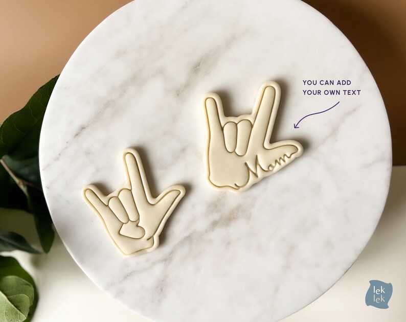 ASL I Love You Sign Language Cookie Cutter Sign Language ILY - Etsy