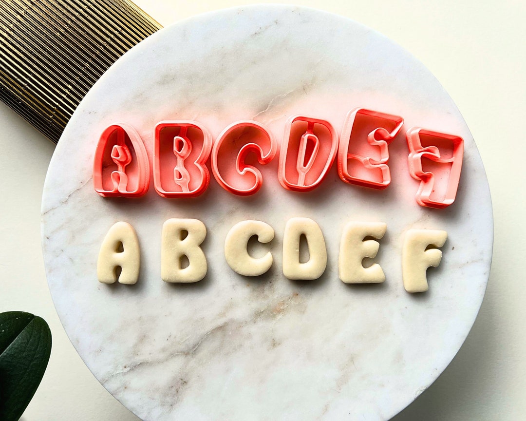 Alphabet Cookie Cutter Set - Mini Alphabet Cutter & Large Letters ...