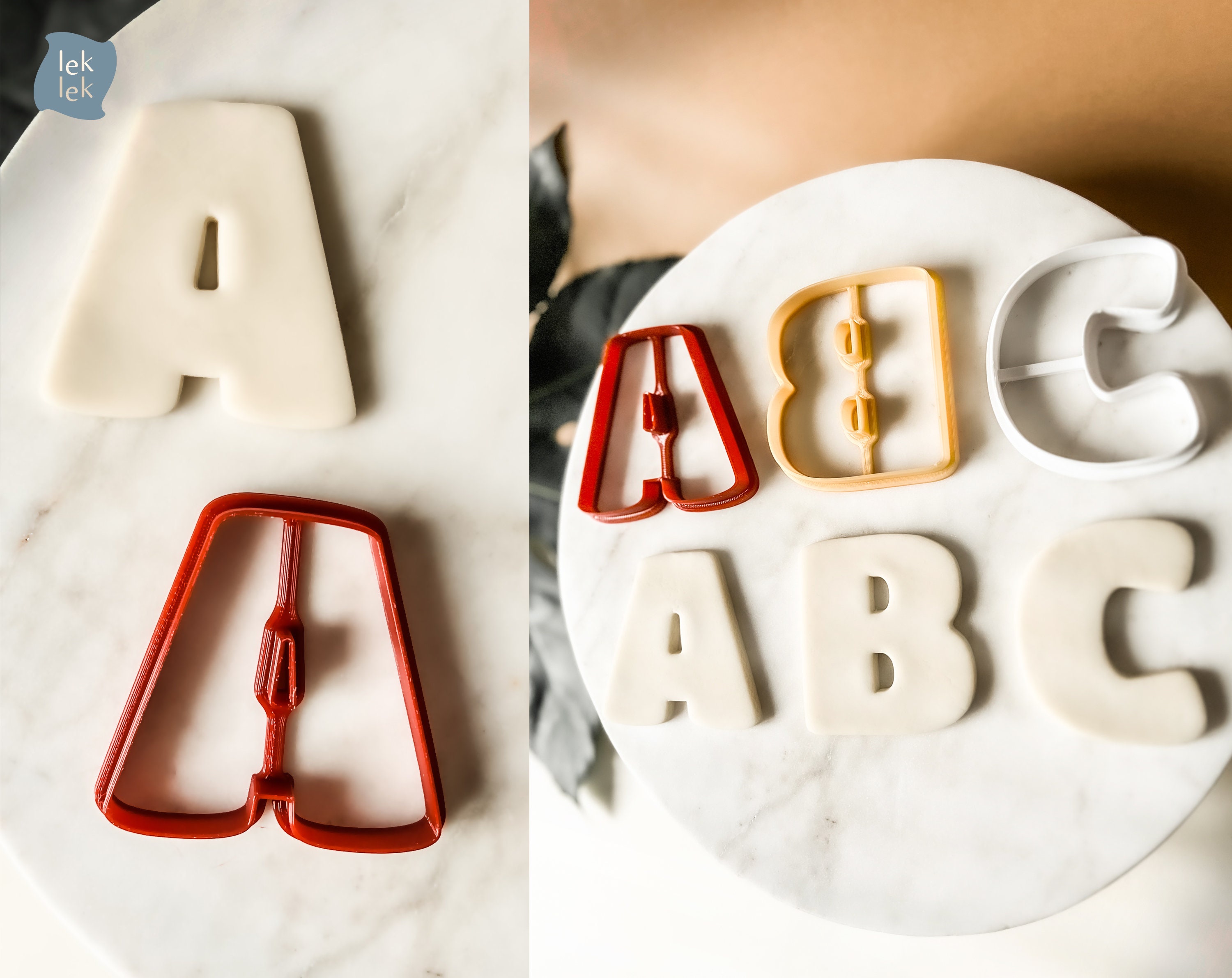 Alphabet Cookie Cutters and Fondant Cutters Letters Biscuit - Etsy