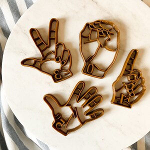 Asl Numbers Cookie Cutter Asl Numbers, American Sign Language Cookie ...