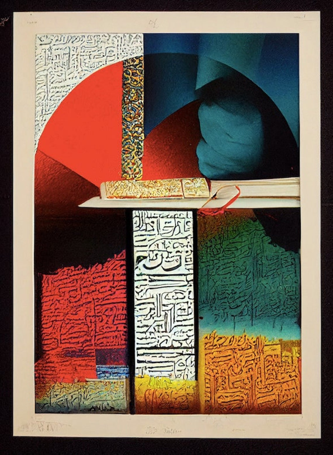 Religious, Tora, Bible, Koran, Collage Art, Poster, Vintage - Etsy