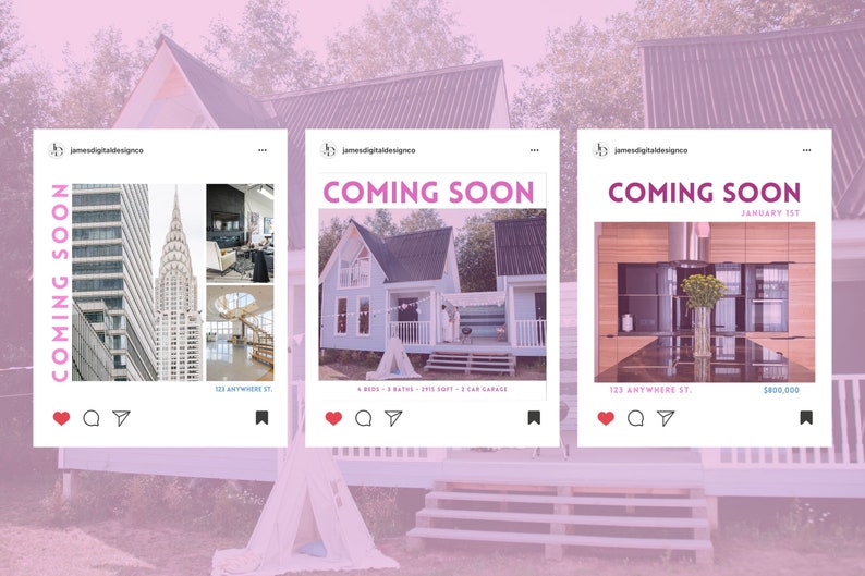 Coming Soon Real Estate Social Media Posts Instagram Marketing ...