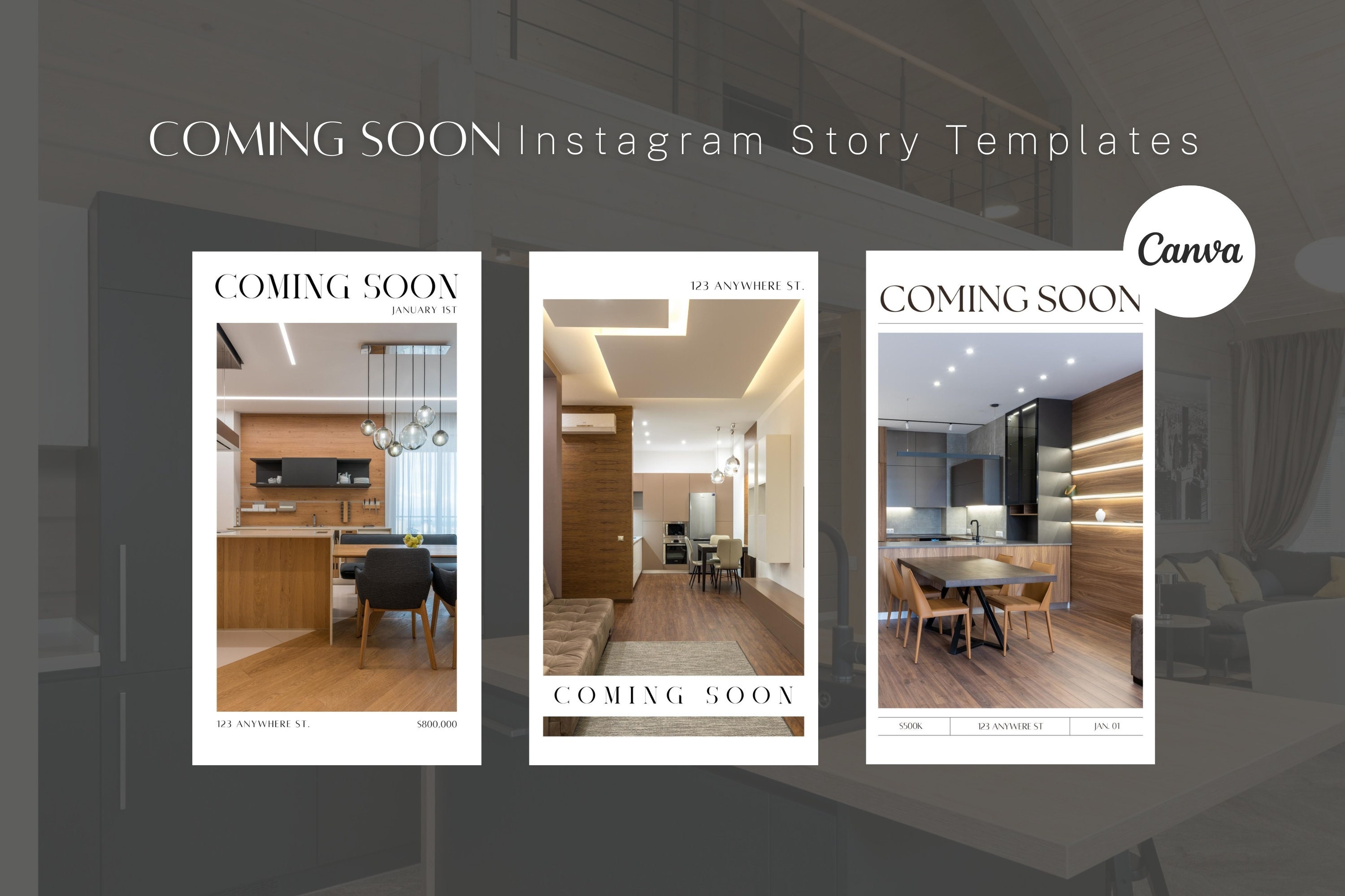 Coming Soon Real Estate Instagram Stories Templates | Realtor Instagram ...