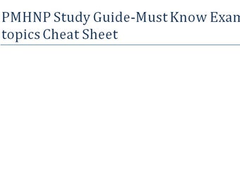 Pmhnp Cheat Sheet - Etsy
