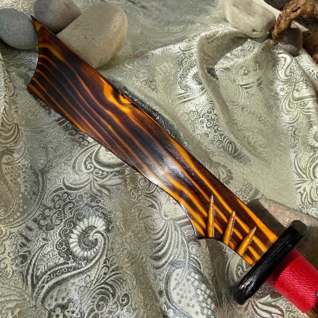 Handcrafted Unique Fantasy Wooden Sword With Unique Handle, Perfect ...