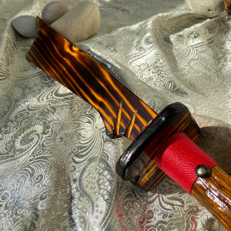 Handcrafted Unique Fantasy Wooden Sword With Unique Handle, Perfect ...