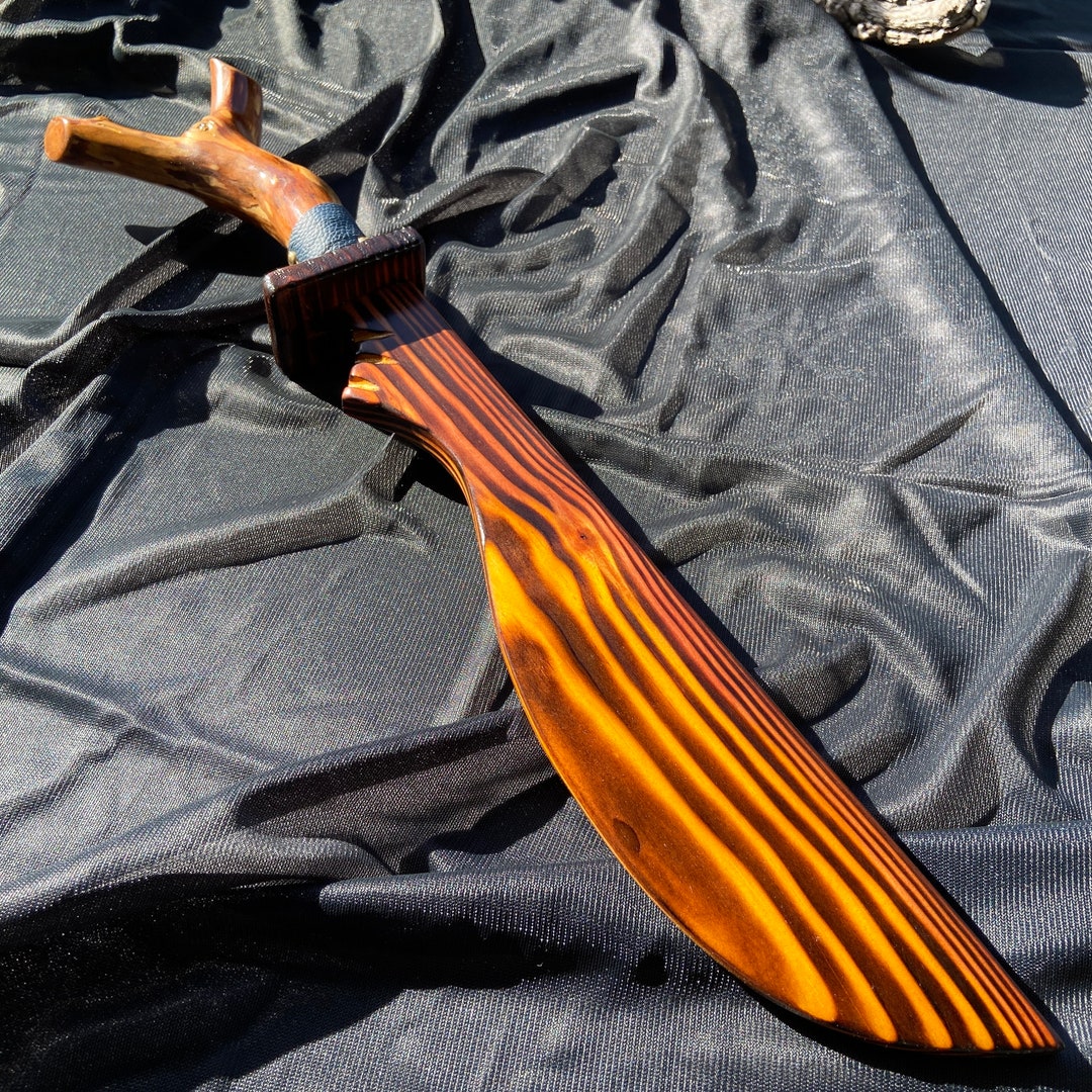 Handmade Unique Wooden Sword With Handcrafted Natural Handle, Perfect ...