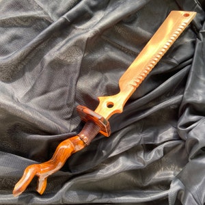 Handcrafted Unique Fantasy Wooden Sword With Unique Handle, Collectable ...