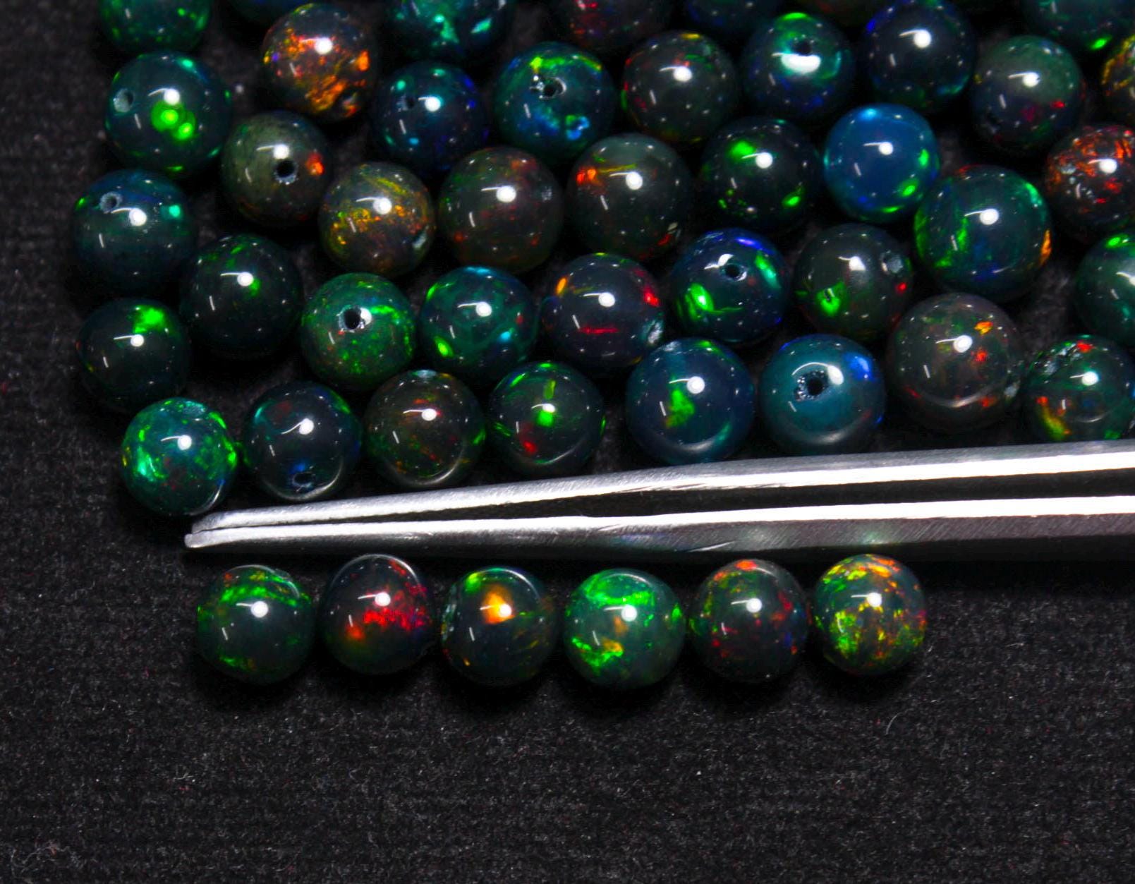 Opal Balls, Natural Ethiopian Black Opal, AAA Grade Opal, Loose Balls ...