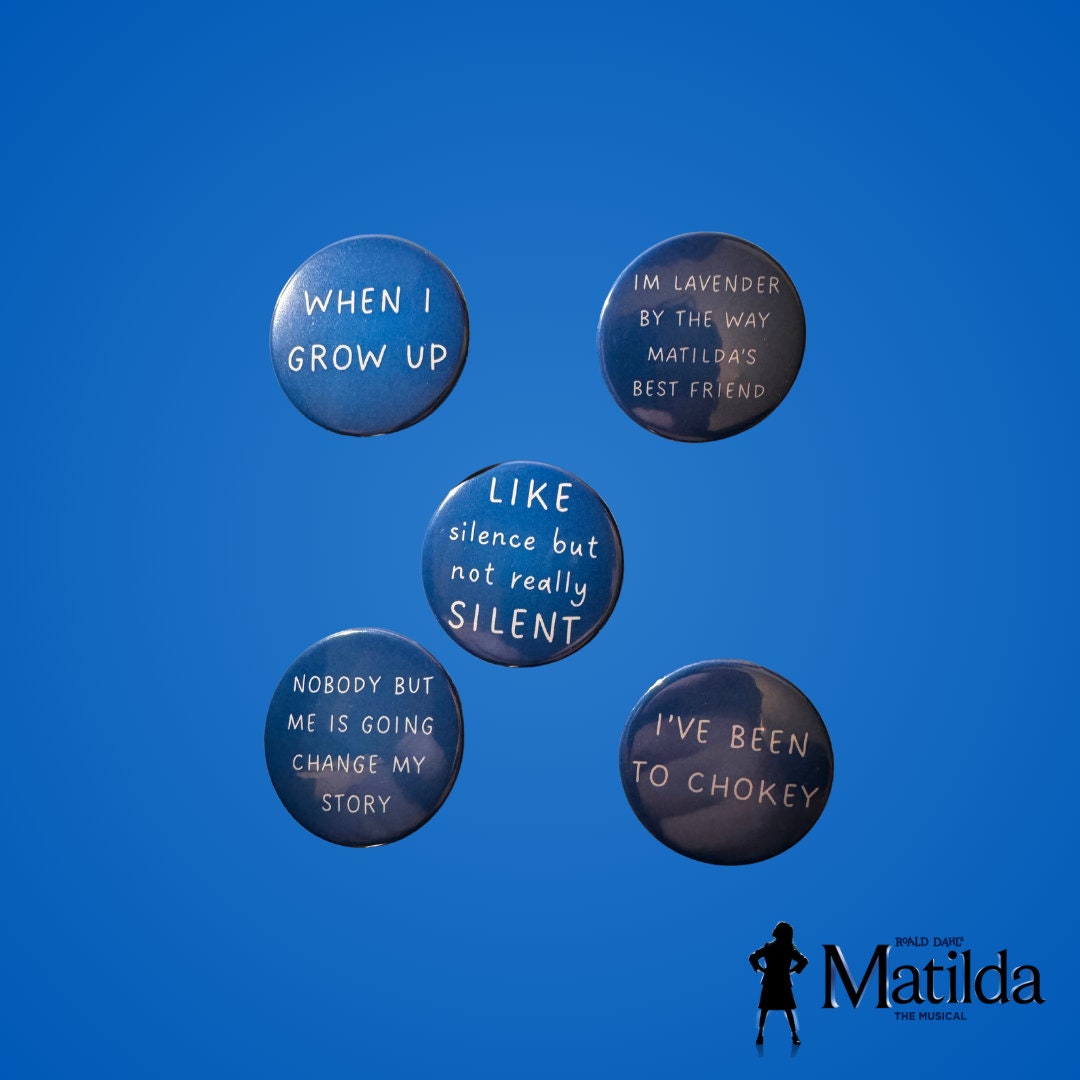 Matilda the Musical Inspired Badge Set - Etsy