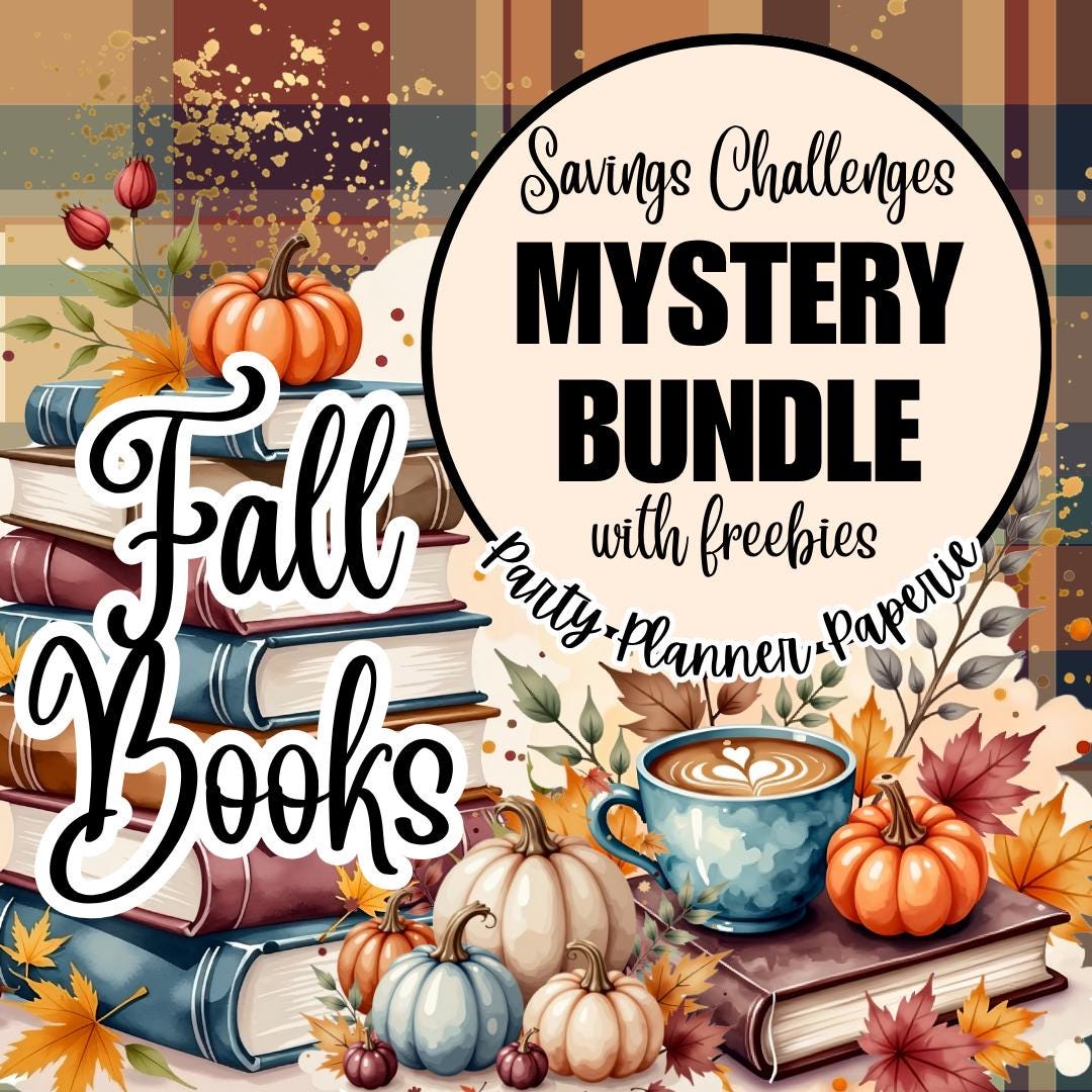 Mystery Bundle FALL BOOKS 4x6 Savings Challenges Bundle With Freebies ...