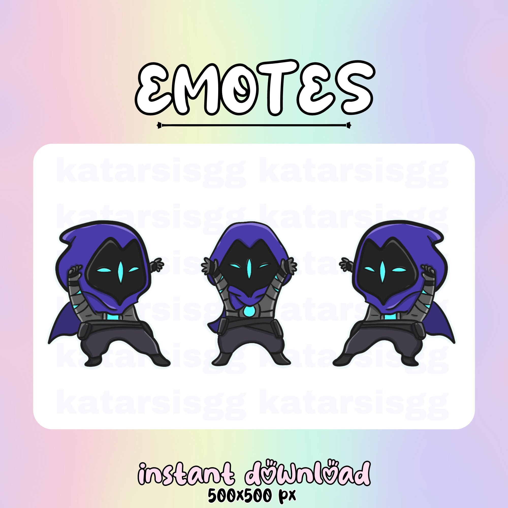 Twitch Discord Emotes Streaming Chat Cute Omen Dancing Cat - Etsy UK