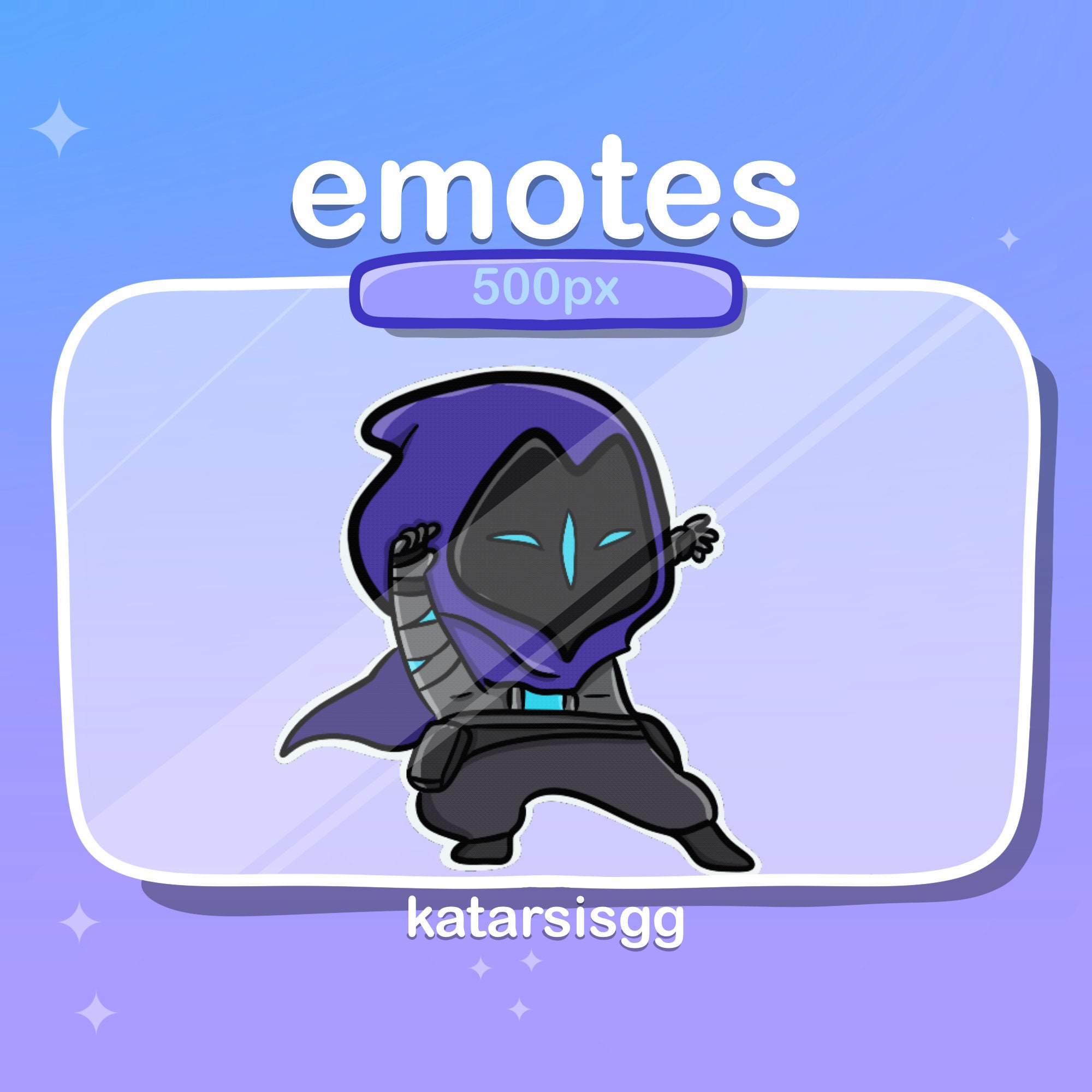 Twitch Animated Emote Dancing Omen Valorant 4 - Etsy