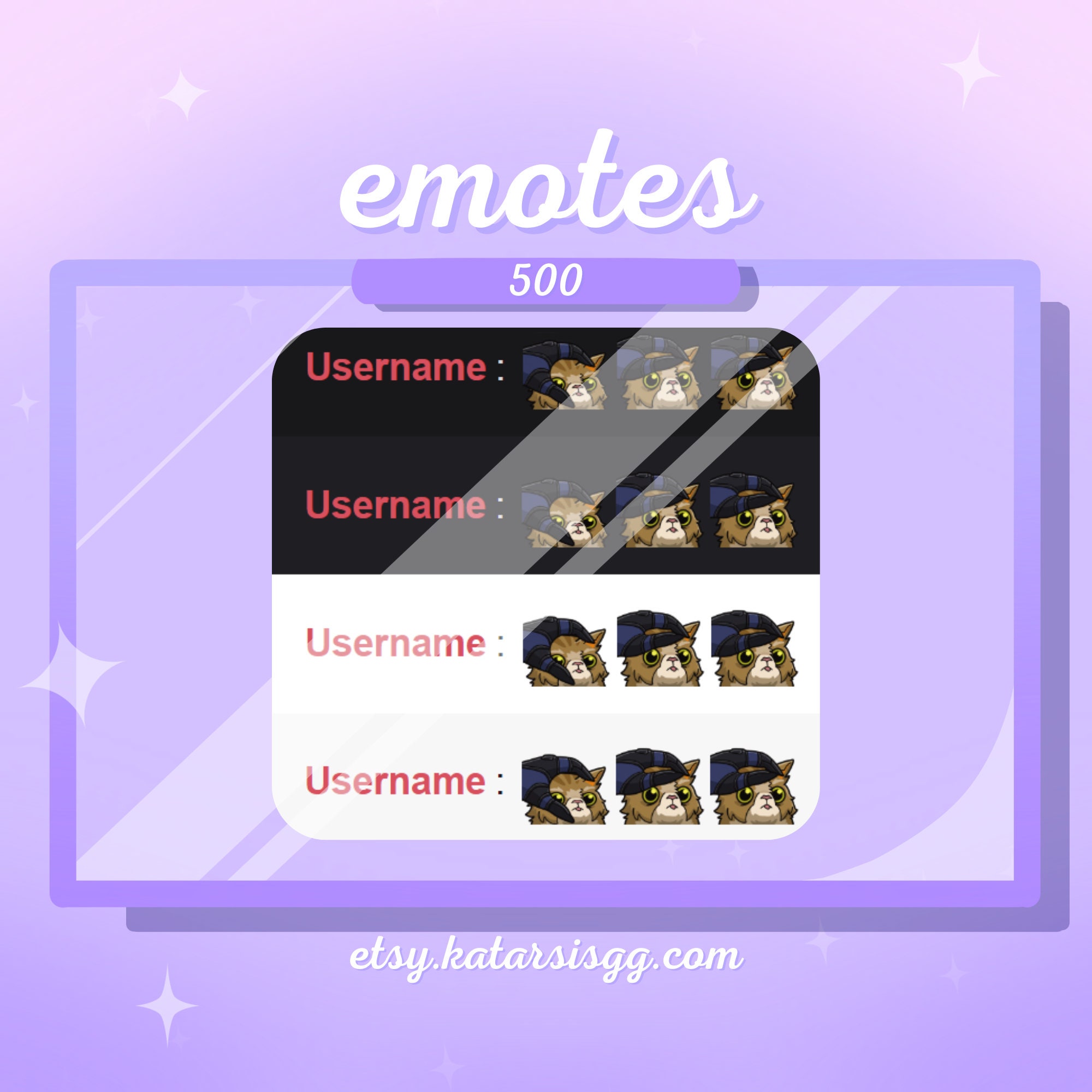 Twitch | Animated Emotes | Omen Cat | Valorant Spray | 4 - Etsy