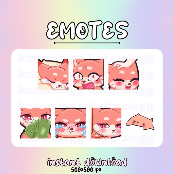 Fox Animated Emotes - Etsy