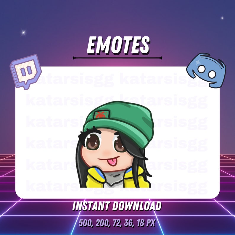 Twitch Discord Animated Emotes Streaming Chat Cute Wide - Etsy