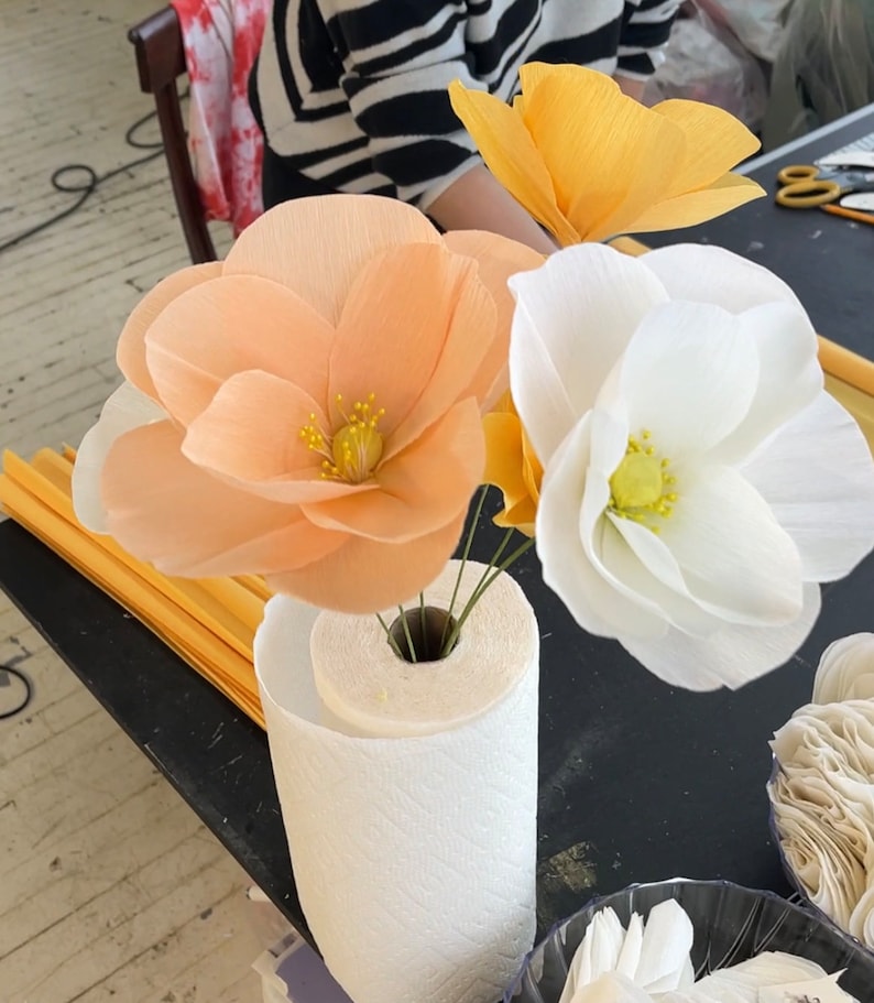 Paper Flower on a Stem - Etsy