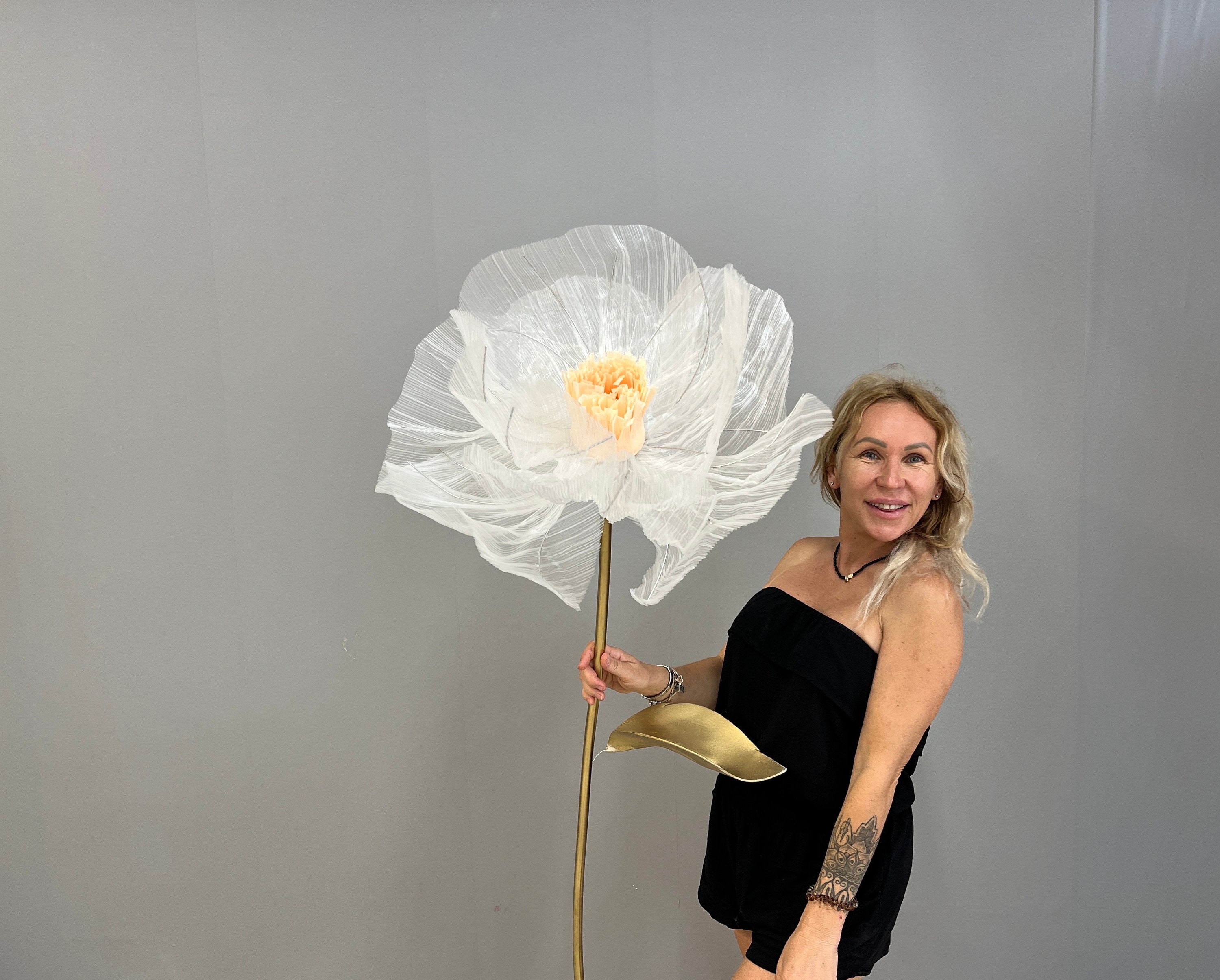 Giant Silk Flower. Oversized Fabric Flower - Etsy