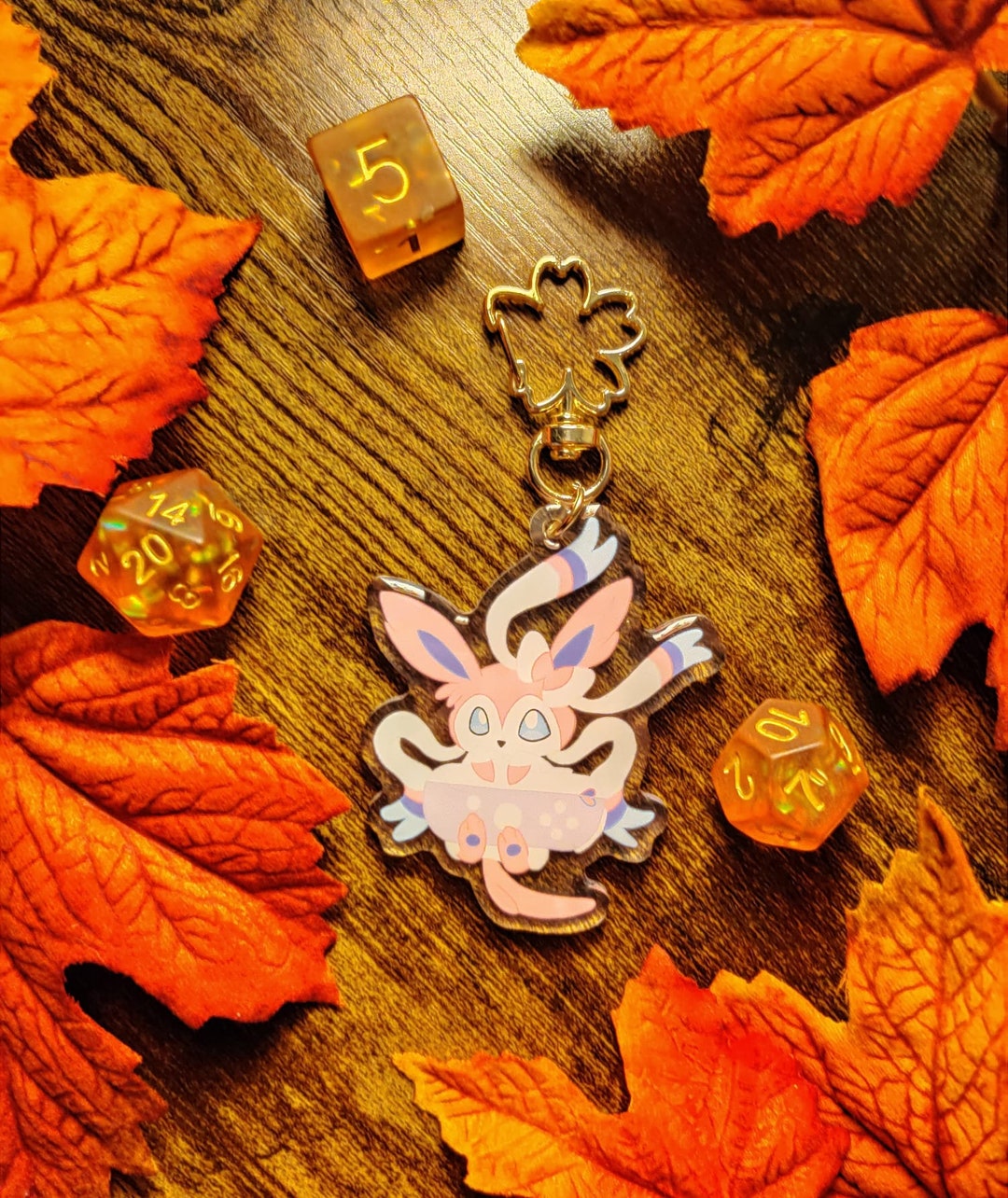 Pokemon Eeveelutions Sylveon Nintendo Switch Joy-con Acrylic Keychain ...