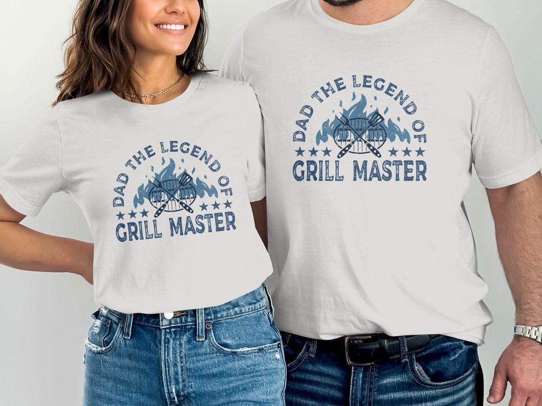 Dad the Legend of Grill Master T-shirt, BBQ Father's Day Gift, Funny ...