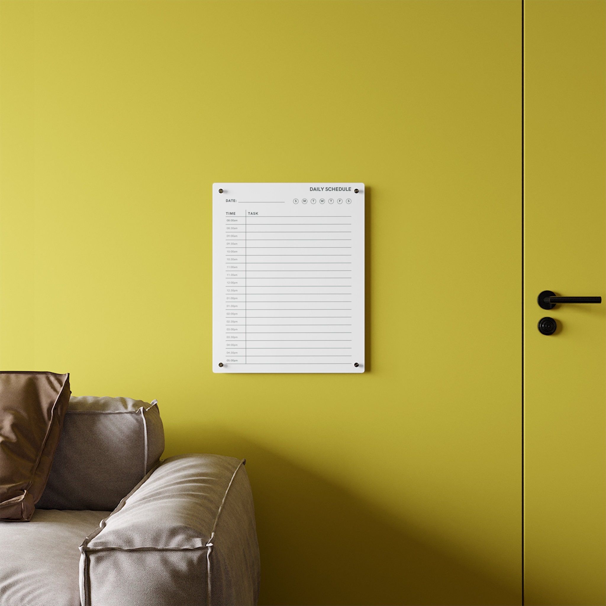 Large Daily Schedule Whiteboard Wall Task Tracker Dry Erase - Etsy