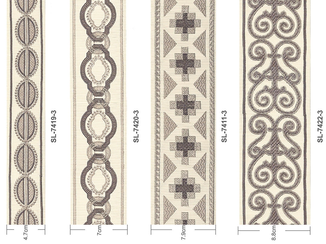 Ribbons, Curtain Ribbons, Decorative Ribbons for Pillows, Embroidery ...