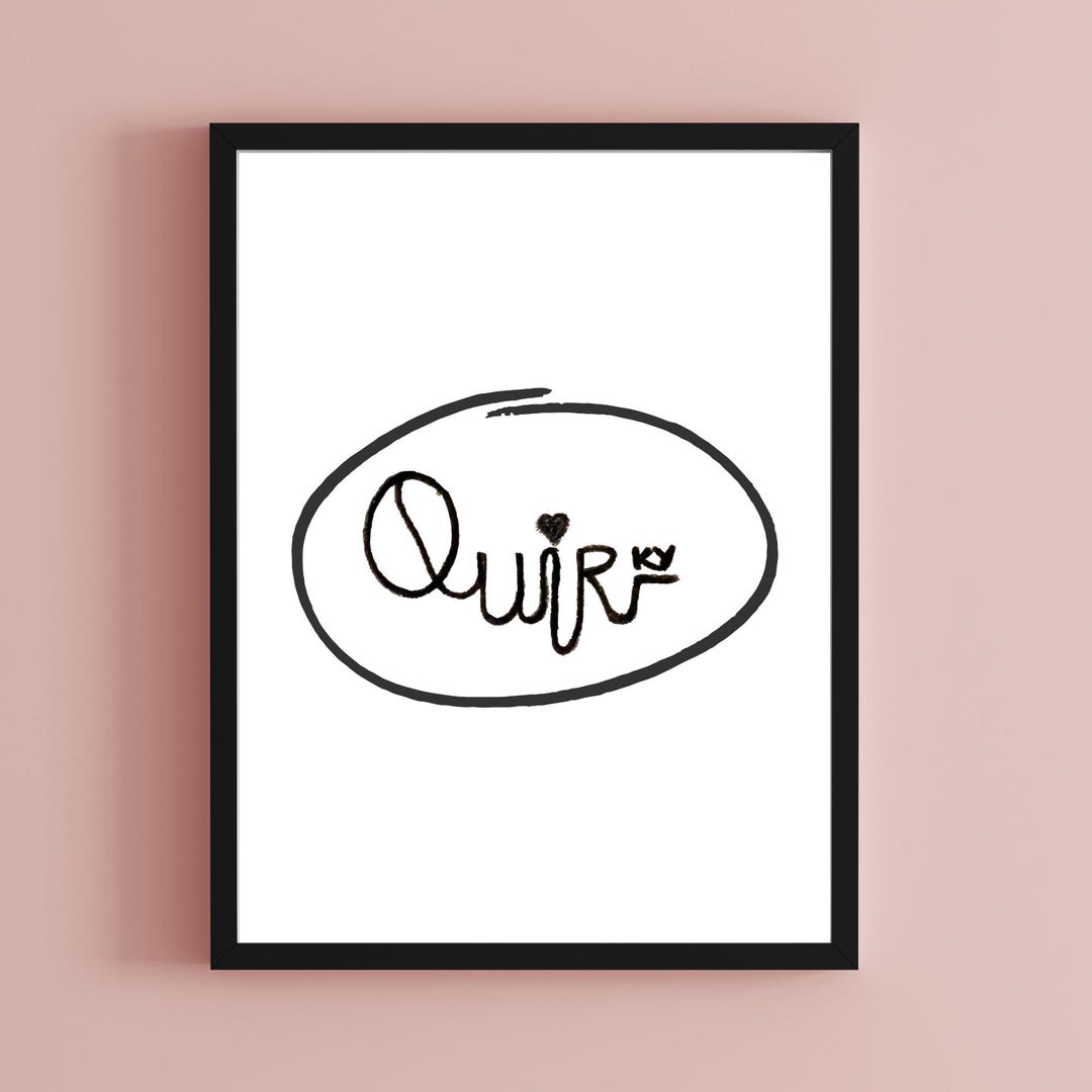 Quirky Word Poster Wall Art Printable - Etsy