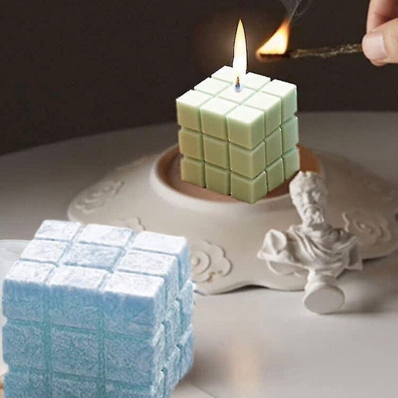 Rubik's Cube Candle - Etsy